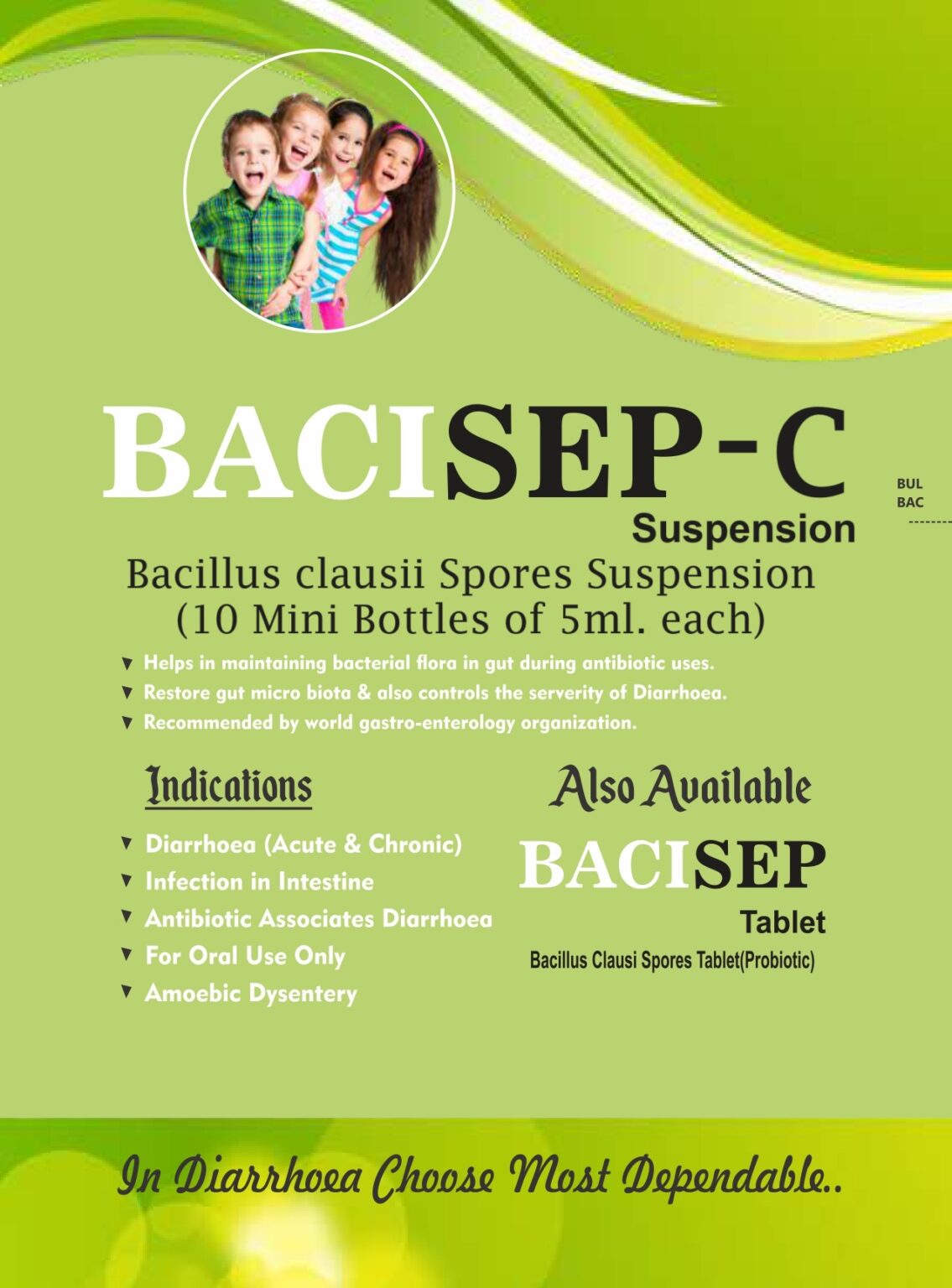 BACISEP-C : Bacillus clausii Spores Suspension - Sepik Life Sciences