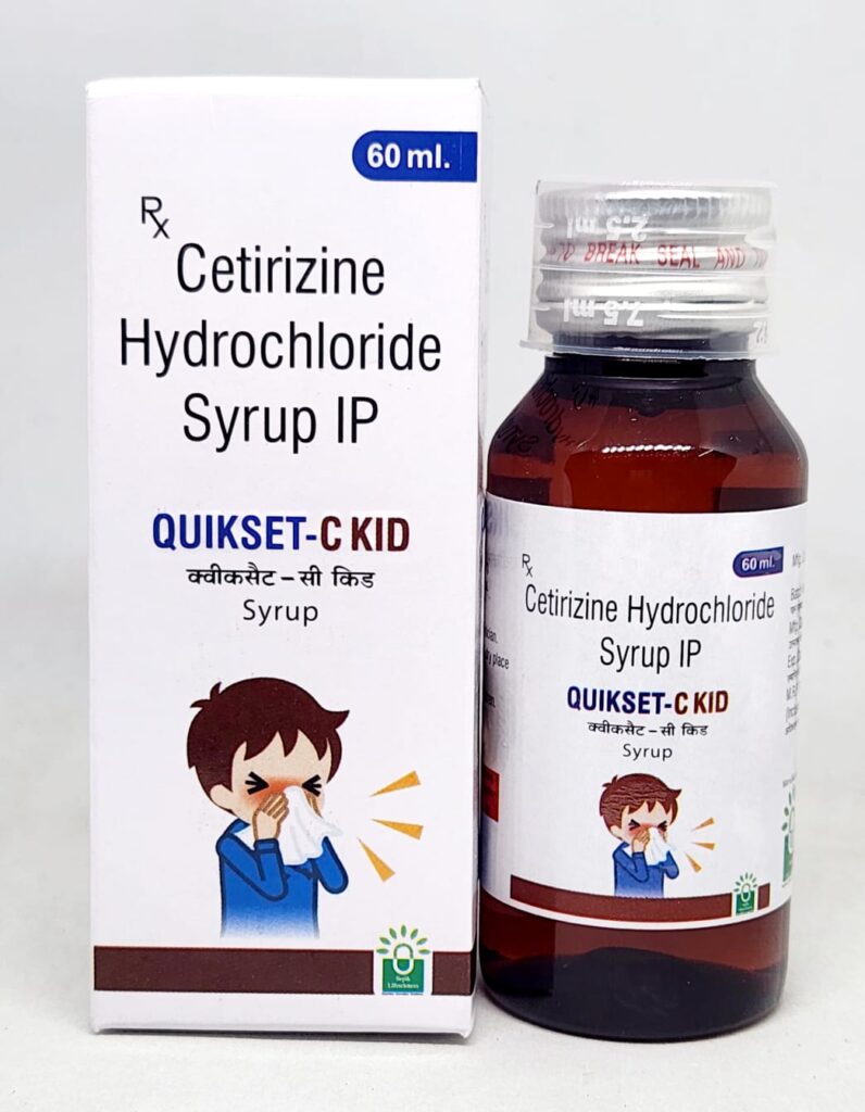 QUIKSET C KID SYRUP: Cetirizine 5mg - Sepik Life Sciences